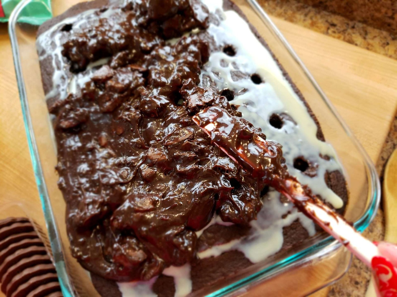 grasshOpper pOke cake - Sugar Booger Sweets