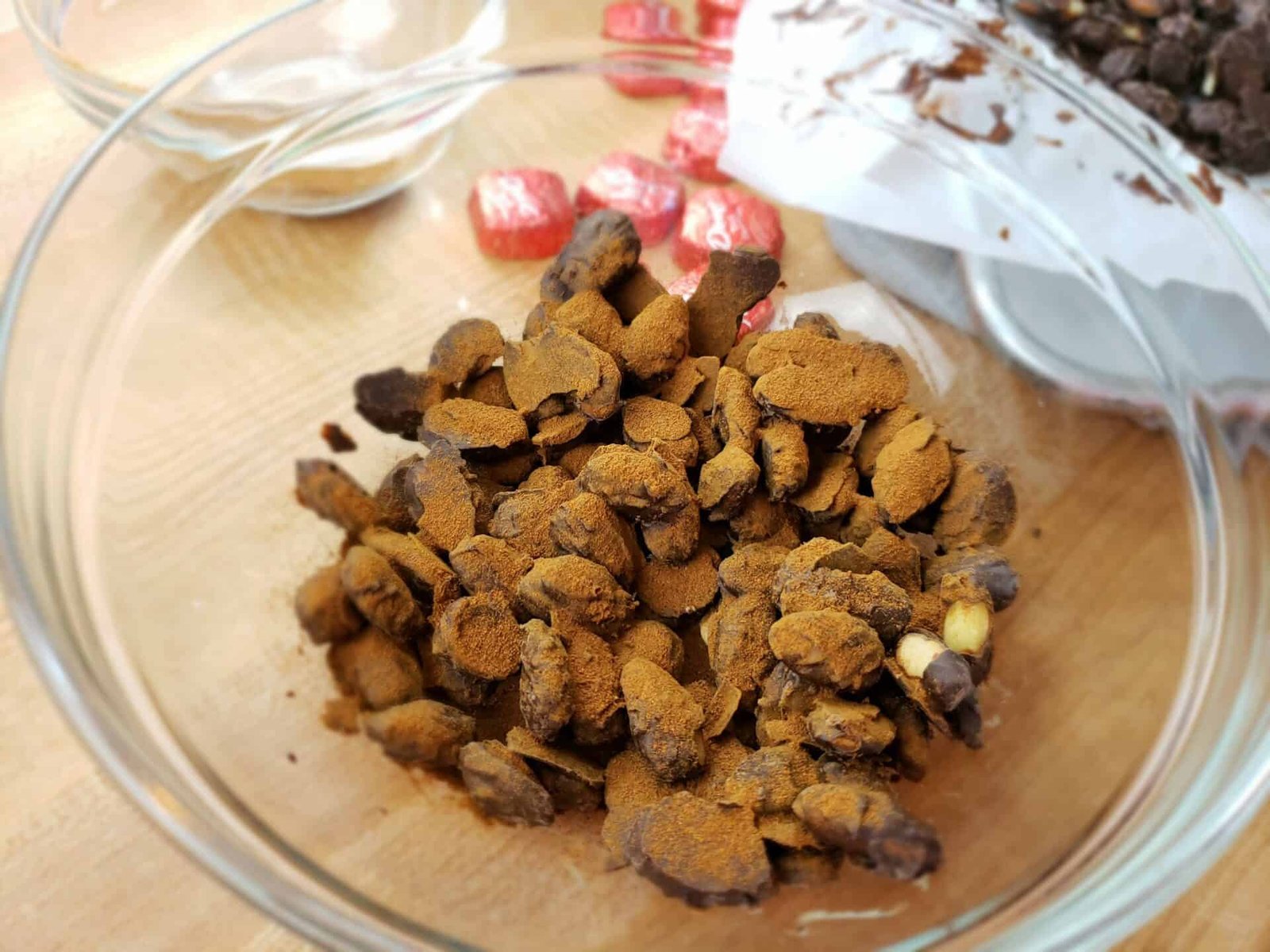 mexican spice dark chOcOlate covered almOnds - Sugar Booger Sweets