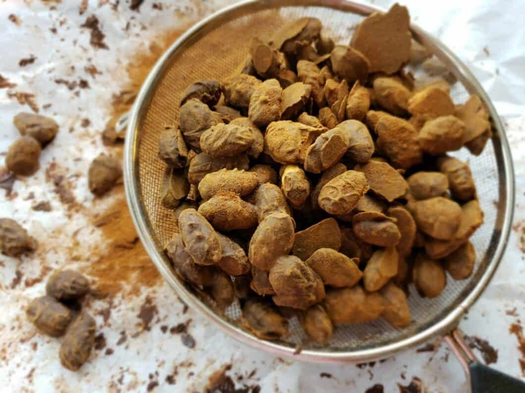 mexican spice dark chOcOlate covered almOnds - Sugar Booger Sweets